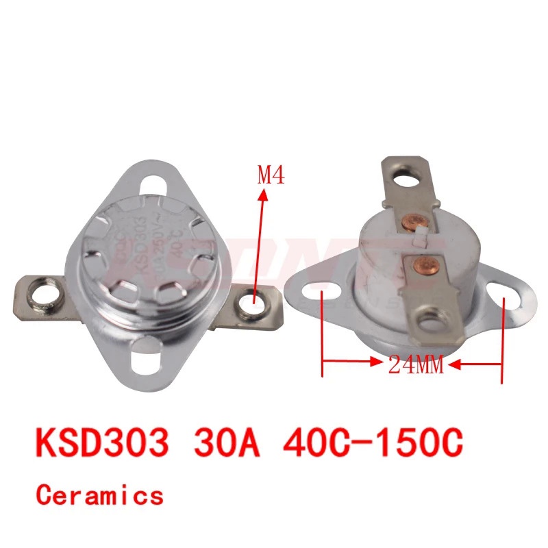 KSD303 30A 250V 40-150度陶瓷KSD301常閉溫度開關溫控器40 50 60 70 80 90 10 | 蝦皮購物