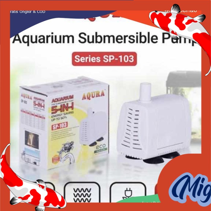 Putih AQURA 水族館潛水水泵 AQURA SP 103 SP103 13 瓦白色 | 蝦皮購物