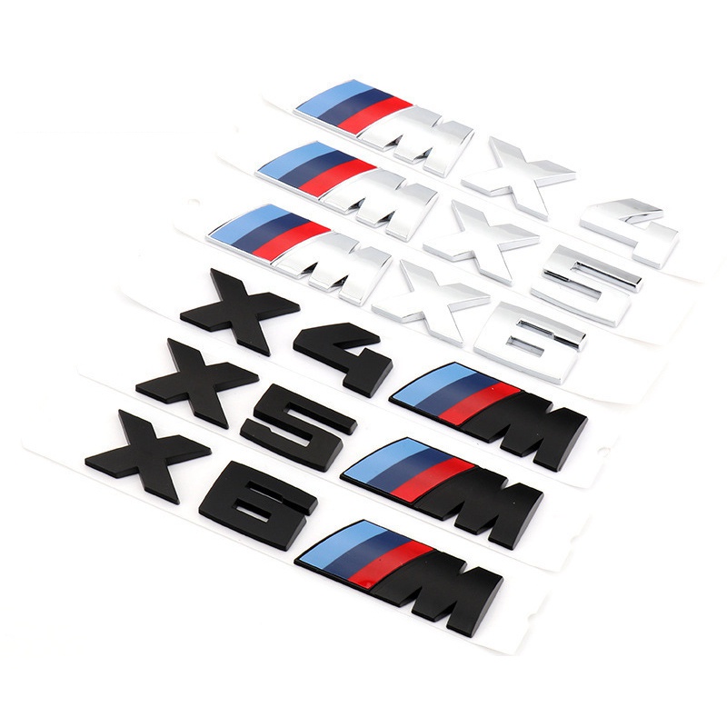 適用BMW寶馬Logo車標 X1M X2M X3M X4M X5M X6M X7M X8M字母車貼 後尾標側標誌改裝陞級 | 蝦皮購物