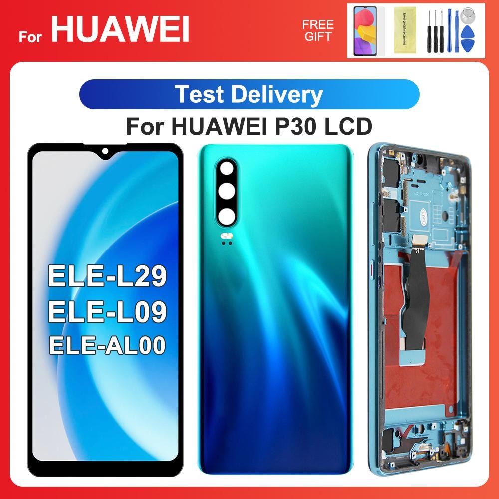 經測試適用於華為 P30 適用於 ELE-L29 ELE-L09 AL00 TL00 ELE-L04 液晶顯示屏觸摸屏數 | 蝦皮購物