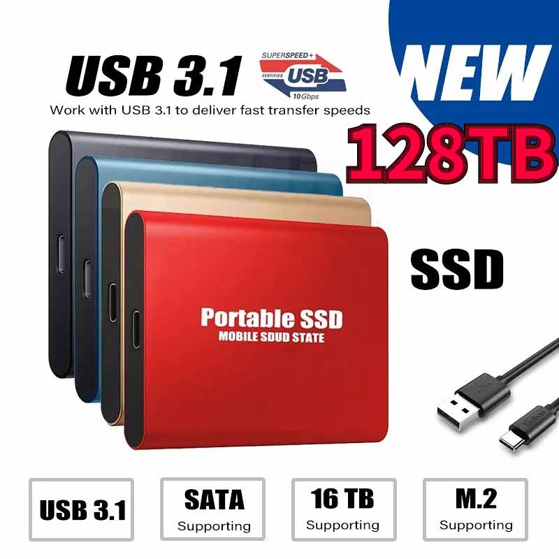 工廠直銷 大賣 便攜式 SSD 2TB 1TB 60TB 128TB 高速外置硬碟 Type-C 16TB USB 3. | 蝦皮購物