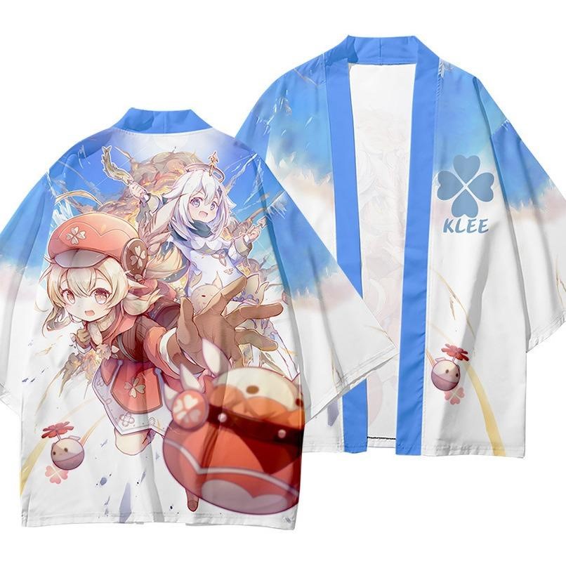 Haori 和服 Klee Paimon Genshin Impact Robe 高品質層表 1 2XL | 蝦皮購物