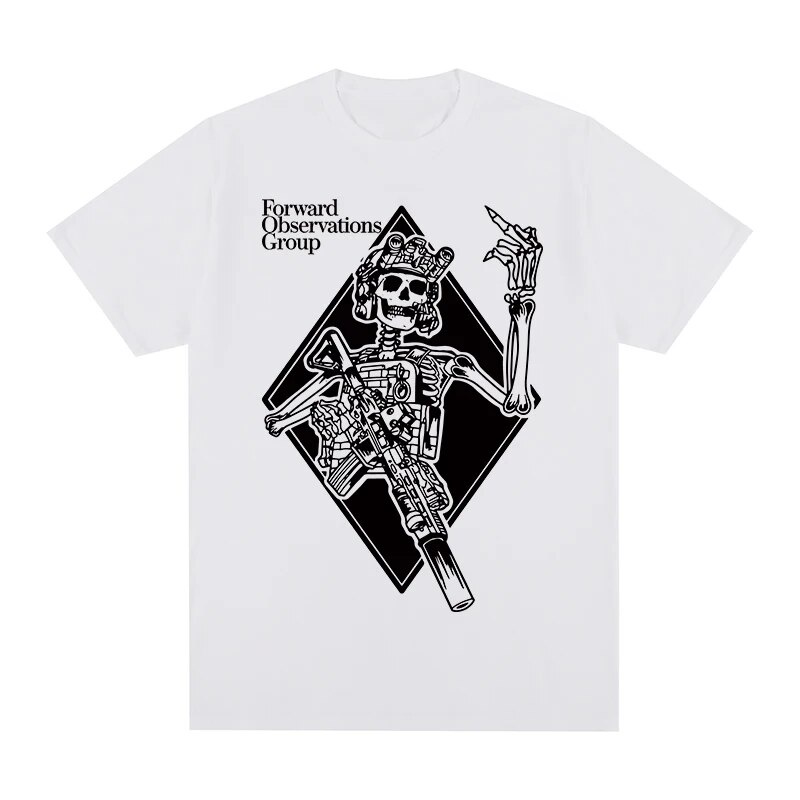 Forward Observations Group Skeleton GBRS T 恤原宿復古印花上衣酷哥特式街頭服飾 | 蝦皮購物