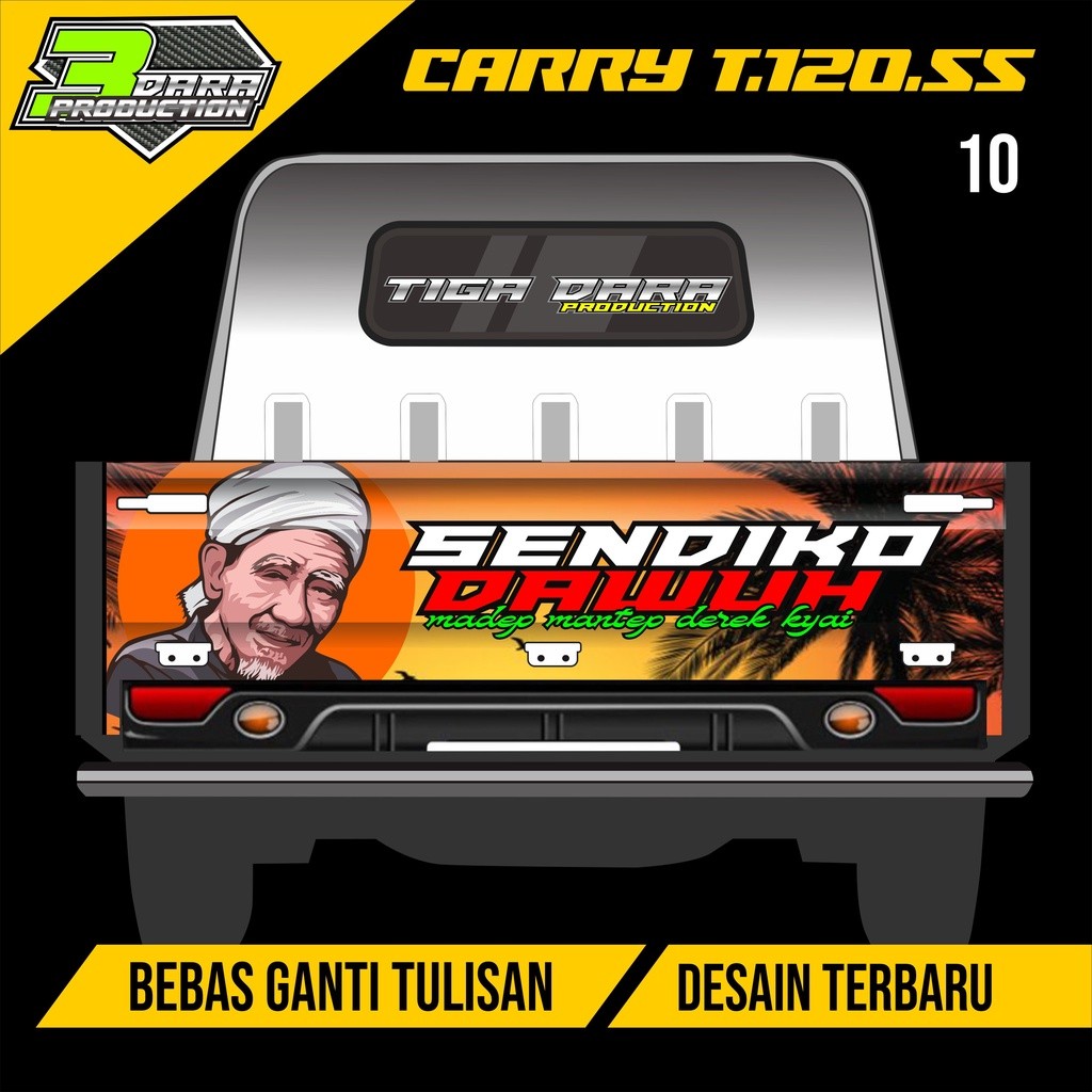 Carry T 120 SS 後門貼花貼紙 Carry T120SS Carry TSS 10 後門貼花貼紙 | 蝦皮購物