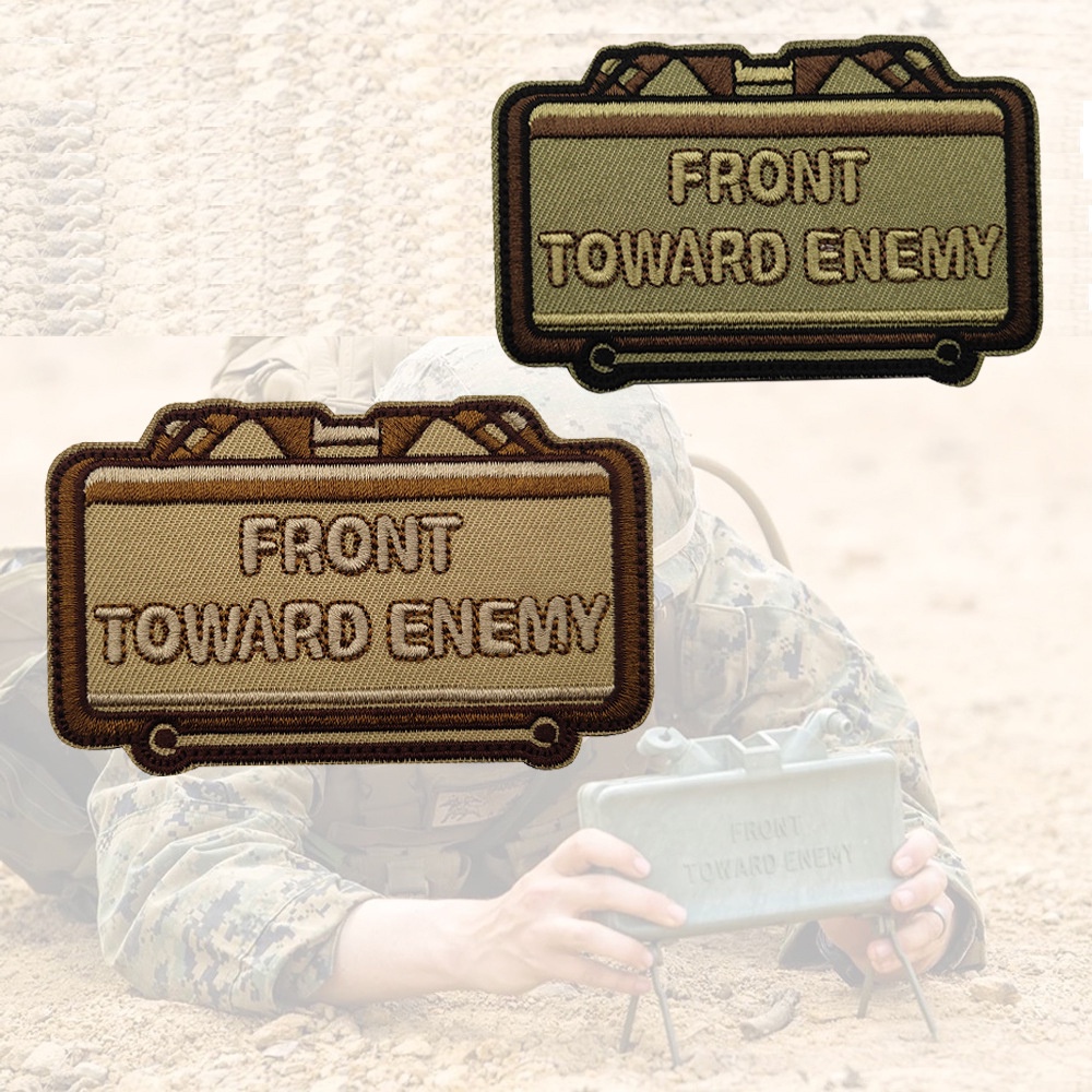 新設計 FRONT TOWARD ENEMY 正面朝向 個性高品質3D刺繡布貼軍事士氣魔術貼徽章 | 蝦皮購物
