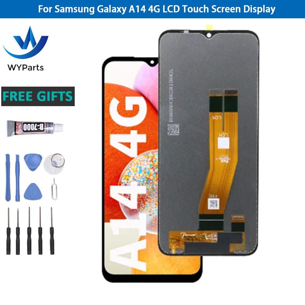 SAMSUNG 適用於三星 Galaxy A14 4G A145F A145P A145M 液晶顯示屏觸摸屏數字化儀 | 蝦皮購物