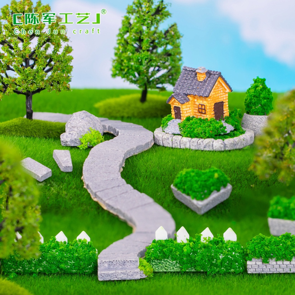 微景觀園藝苔蘚造景小房子別墅城堡模型 Diy裝飾品配件迷你小擺件 蝦皮購物 2438
