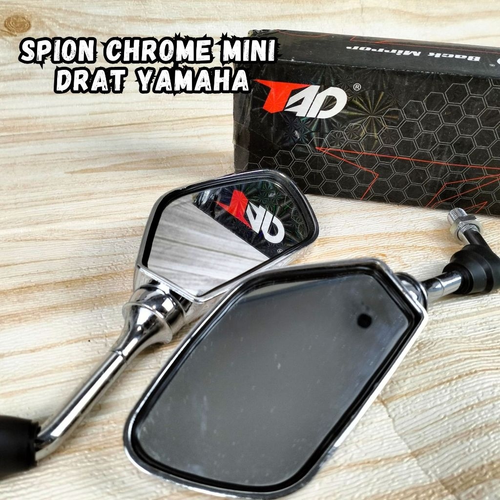 山葉 Mini CHROME 後視鏡 DRAT 12 平板玻璃 SEPION JUPITER VIXIO MIO YAM | 蝦皮購物