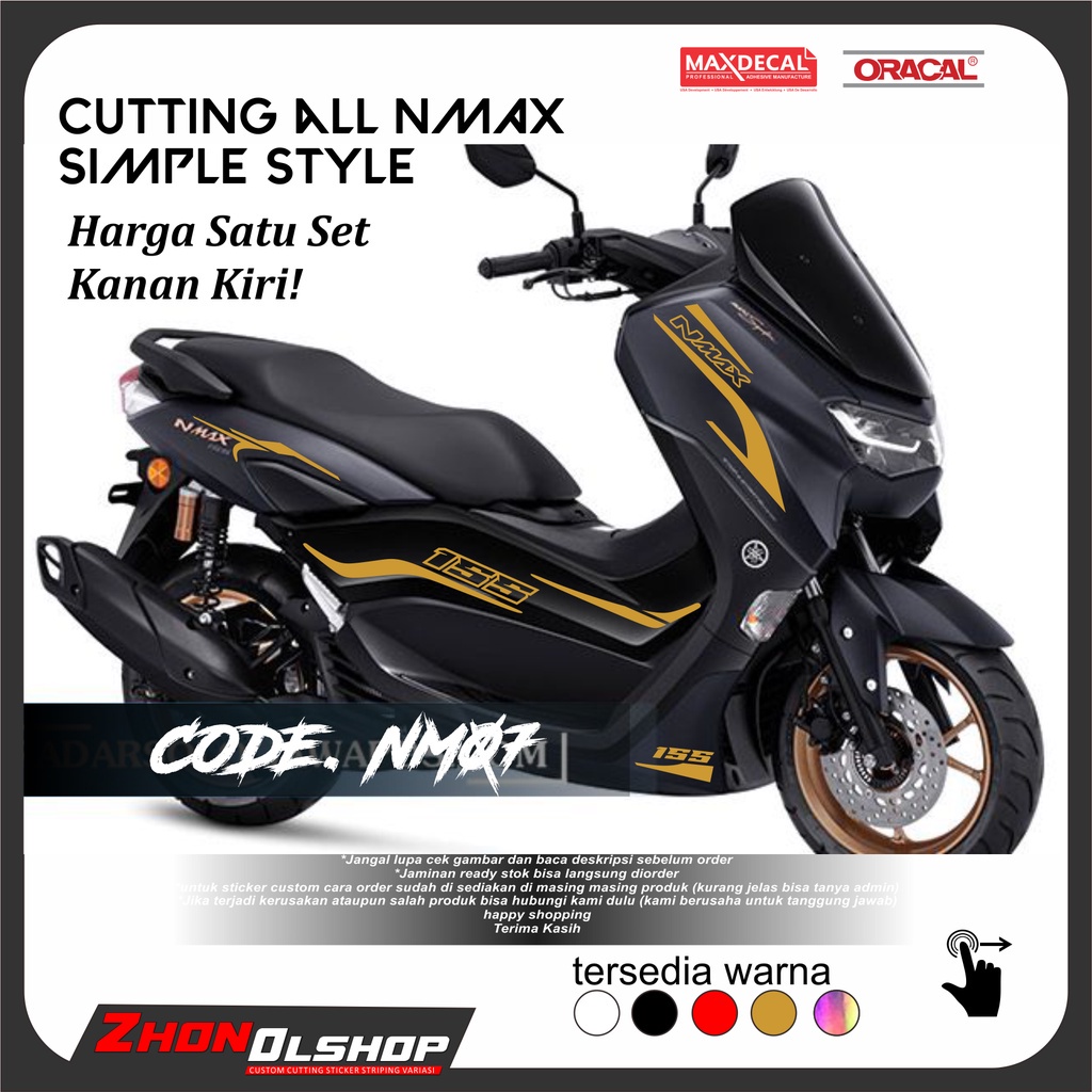 Hitam MERAH PUTIH 切割條紋 NMAX 新條紋變化 NMAX 新 LIS 變化所有 NMAX 最新貼紙 | 蝦皮購物