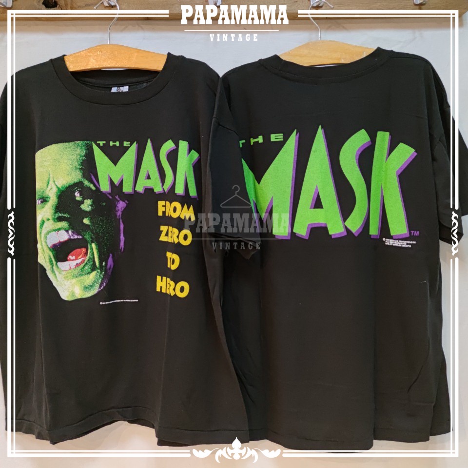 The Mask Movie's Promote Shirt the Jim Carrey 版 T 恤(超細纖維 T 恤 | 蝦皮購物