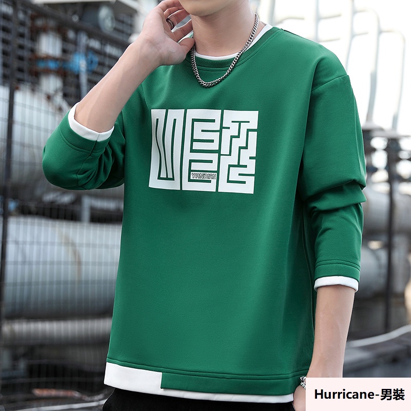 M-5XL秋季男生上衣 長袖大學T 大學T男 休閒上衣男 圓領長袖T恤 印花大學T 大尺碼上衣 大尺碼大學T 打底衫 情 | 蝦皮購物