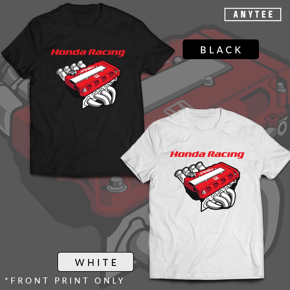 Honda Racing Civic B系列 Engine Dohc Vtec Jdm Thdm Car 汽車T恤(超細 | 蝦皮購物