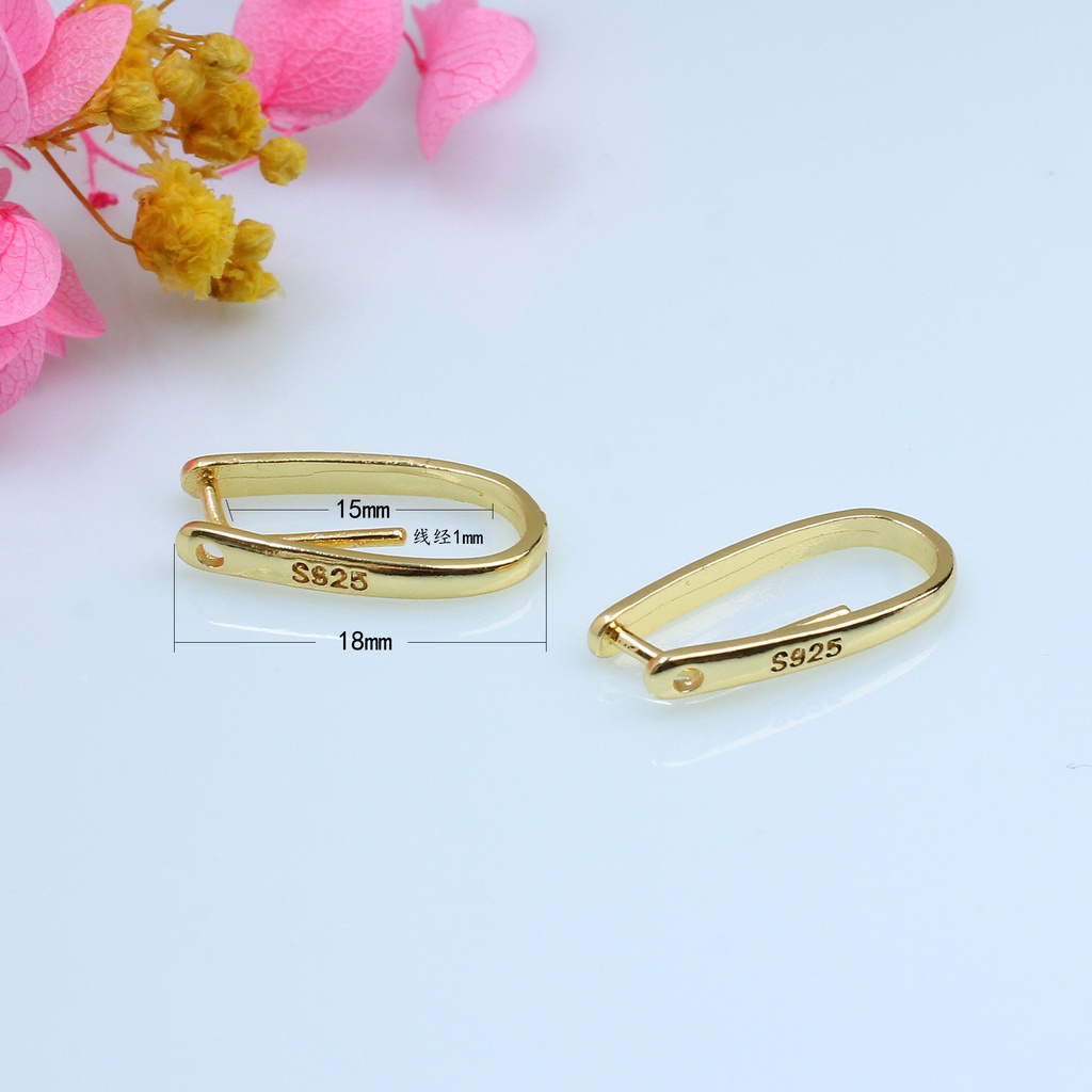 HC-1101 【工廠直銷 5pcs/包】14K包金保色平安扣頭 水晶珠寶 翡-翠玉器吊墜夾扣 DIY飾品配件 | 蝦皮購物