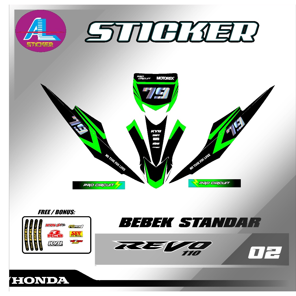 RBT REVO 110 REVO 110RBT VEGA BEBEK MODIF SUPERMOTO RBT 半全身條 | 蝦皮購物