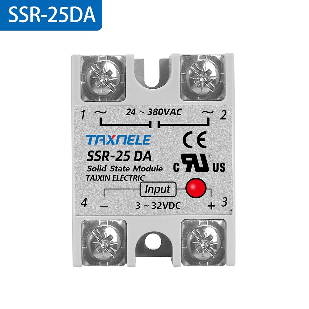 單相固態繼電器 SSR-40DA SSR-25DA SSR-10DA DC 轉 AC 3-32VDC 輸入 24-380 | 蝦皮購物