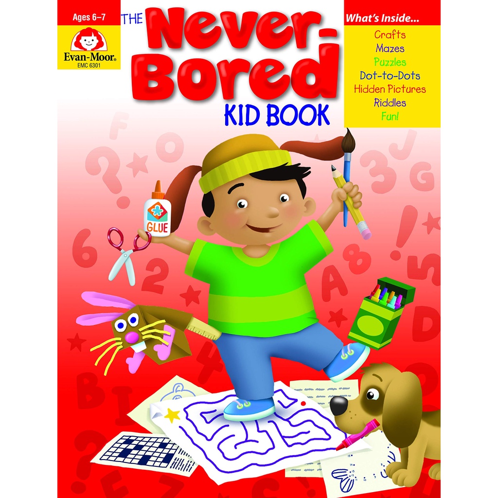 The Never-bored Kid Book, Ages 6-7/Joy Evans【禮筑外文書店】 | 蝦皮購物