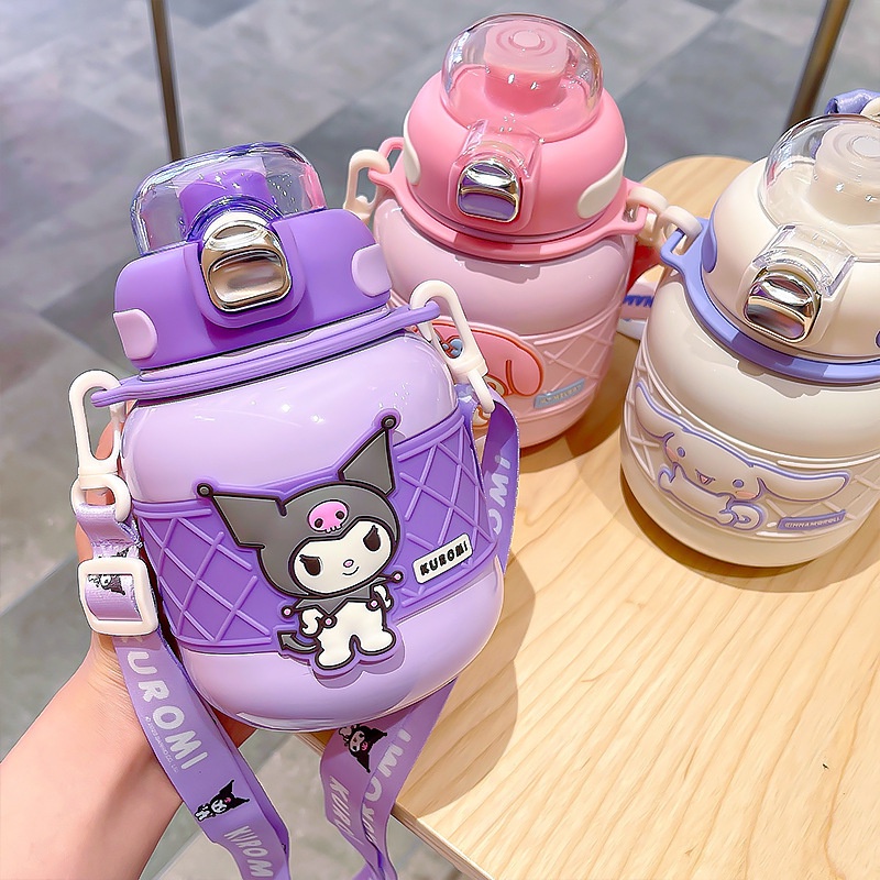 三麗鷗 大肚保溫杯 630ml 316不鏽鋼保溫杯 兒童保溫杯 吸管兒童保溫水壺 | 蝦皮購物