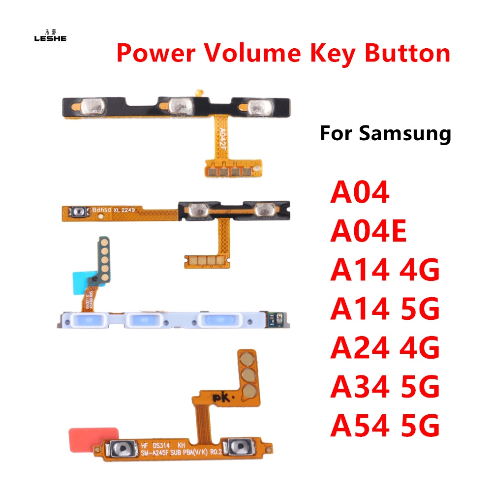 SAMSUNG 電源開/關開關按鈕音量鍵按鈕排線適用於三星 Galaxy A04 A04e A14 A24 A34 A5 | 蝦皮購物