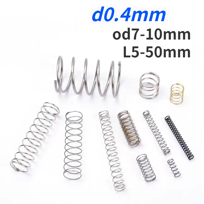 【XJK】SUS304壓縮彈簧 壓簧 彈簧 大小彈簧訂製 線徑0.4mm 外徑7-10mm 長度5-50mm | 蝦皮購物