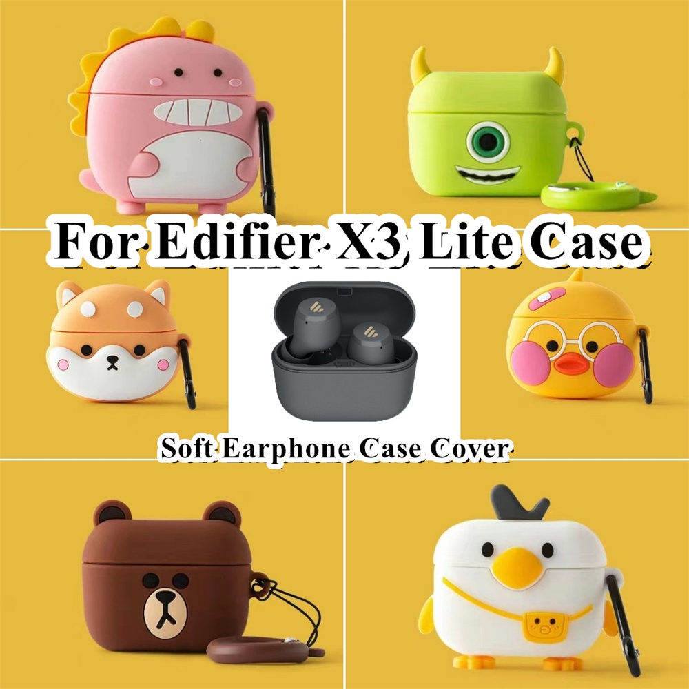 EDIFIER 【快速發貨】適用於漫步者 X3 Lite 保護套情侶可愛卡通軟矽膠耳機套保護套 | 蝦皮購物