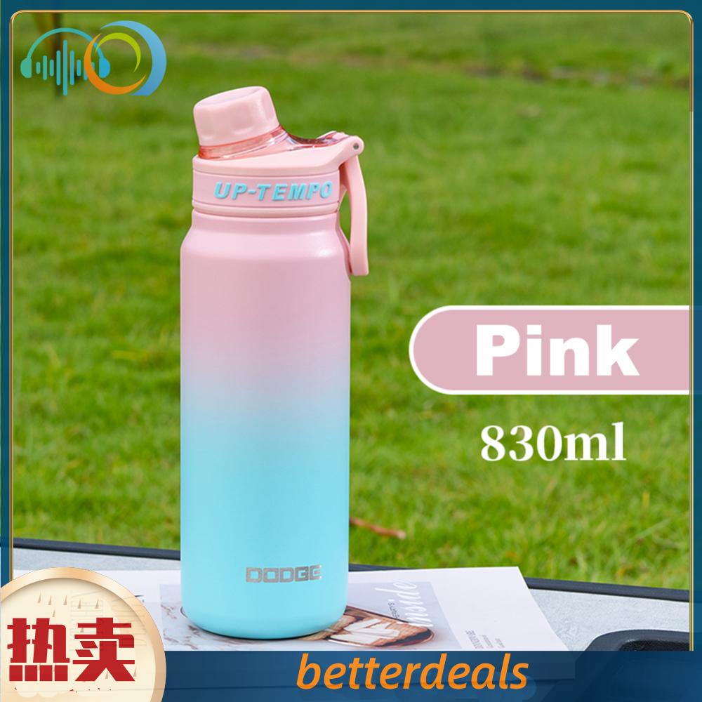830ML漸變色316不鏽鋼吸管保溫杯 大容量帶提手水杯水壺 | 蝦皮購物
