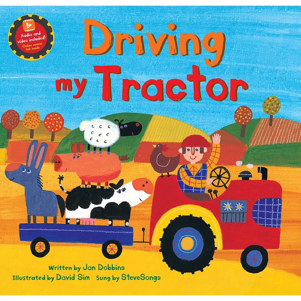 Driving My Tractor *附音檔QR-Code(有聲書)/Jan Dobbins Watch and Sing Along QR ...