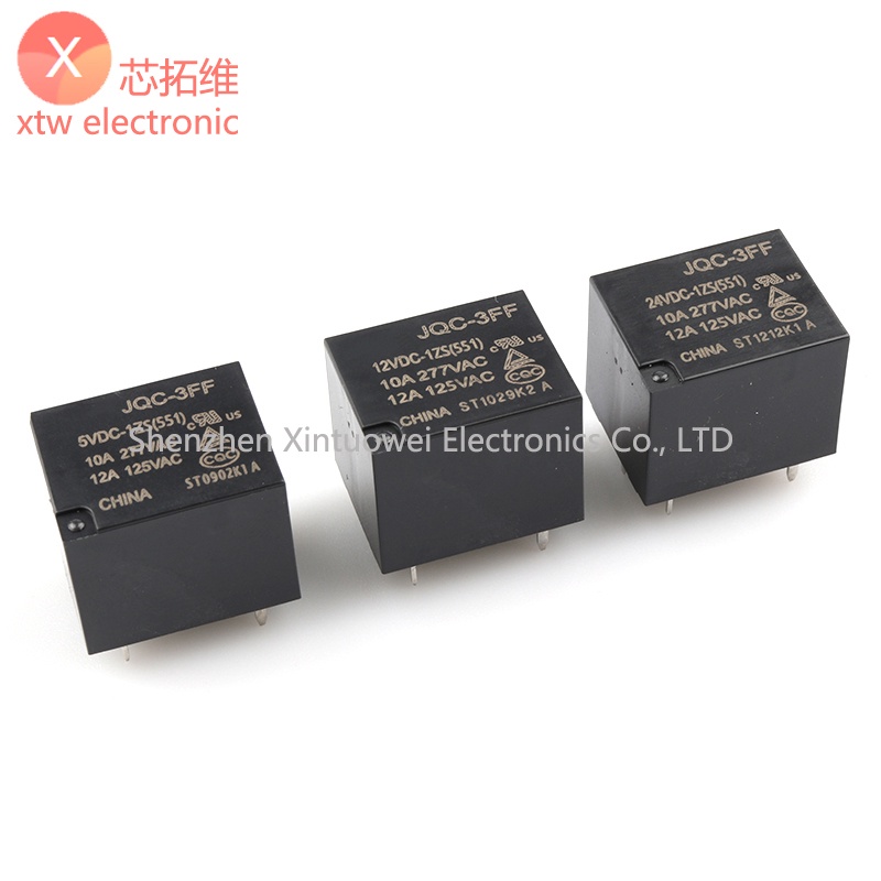 鴻發繼電器hf3ff-jqc-3ff-005 012 024-1ZS 1組轉換10A 5針現貨 | 蝦皮購物