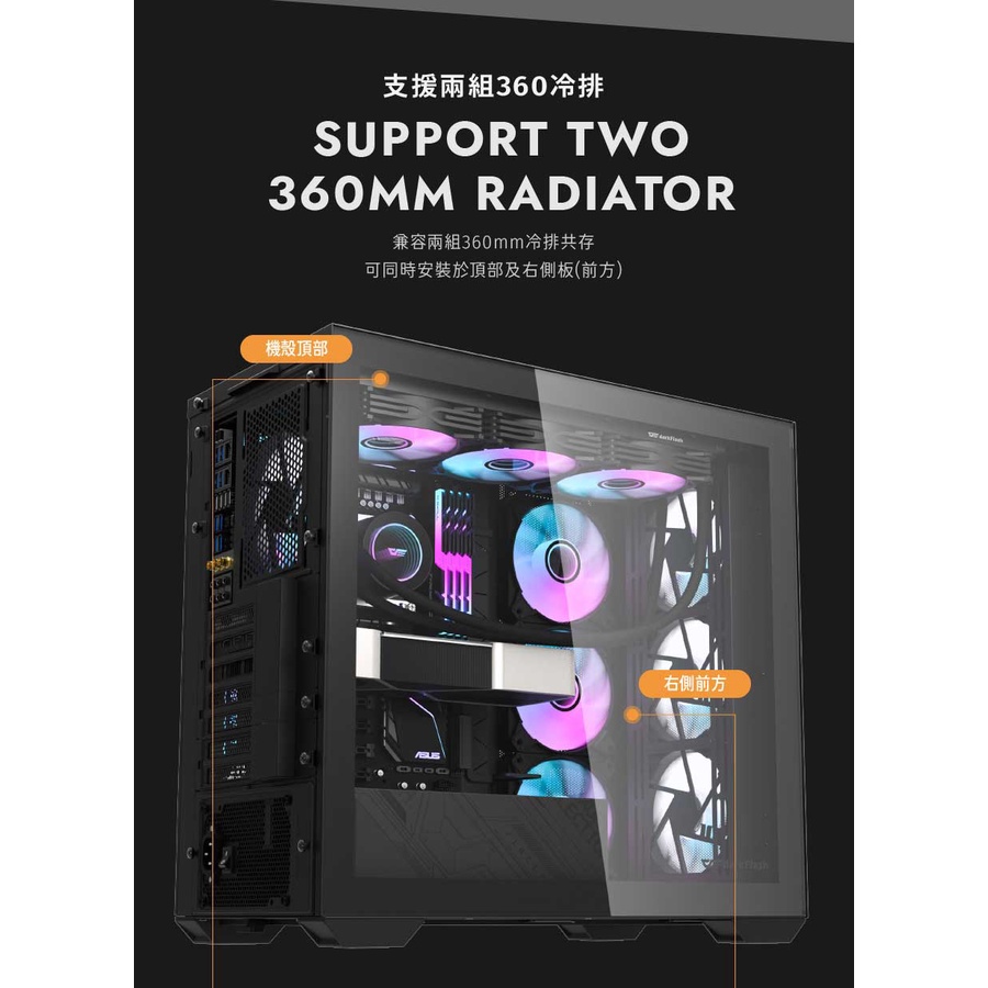 darkFlash大飛 DLX4000 Mesh 鐵網版 奢華特選機殼 黑B/白W (不含風扇) 現貨 廠商直送 | 蝦皮購物