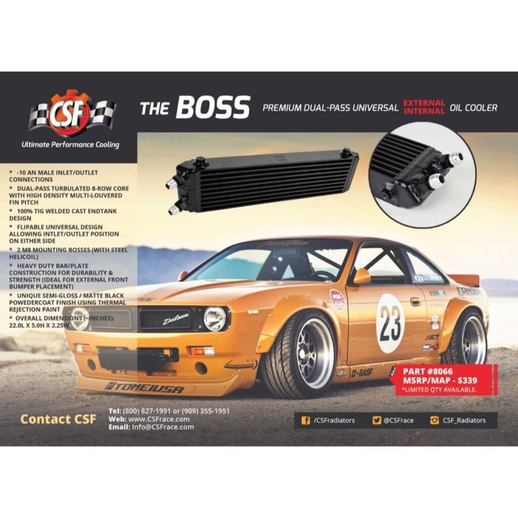 預購 / 美國 CSF BOSS 機油冷卻器 耐用結構 改裝 | 蝦皮購物