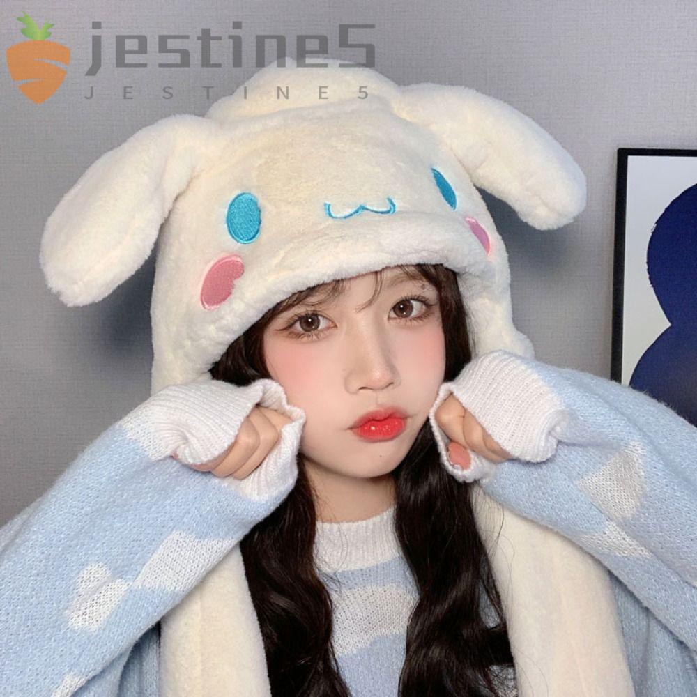 Jestine 跳躍帽,毛絨 Kuromi 耳朵移動帽 | 蝦皮購物
