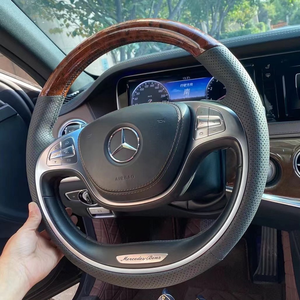 賓士s級邁巴赫s500l s320l s400l s450l s350l手縫真皮方向盤套 真皮方向盤套 手縫款 更貼合原 | 蝦皮購物