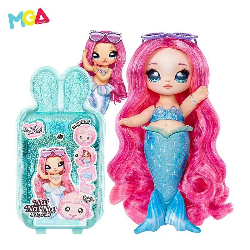 MGA nanana驚喜娜娜娜娃娃女孩玩具波姆娃娃閃亮1代可愛仿真玩偶 | 蝦皮購物