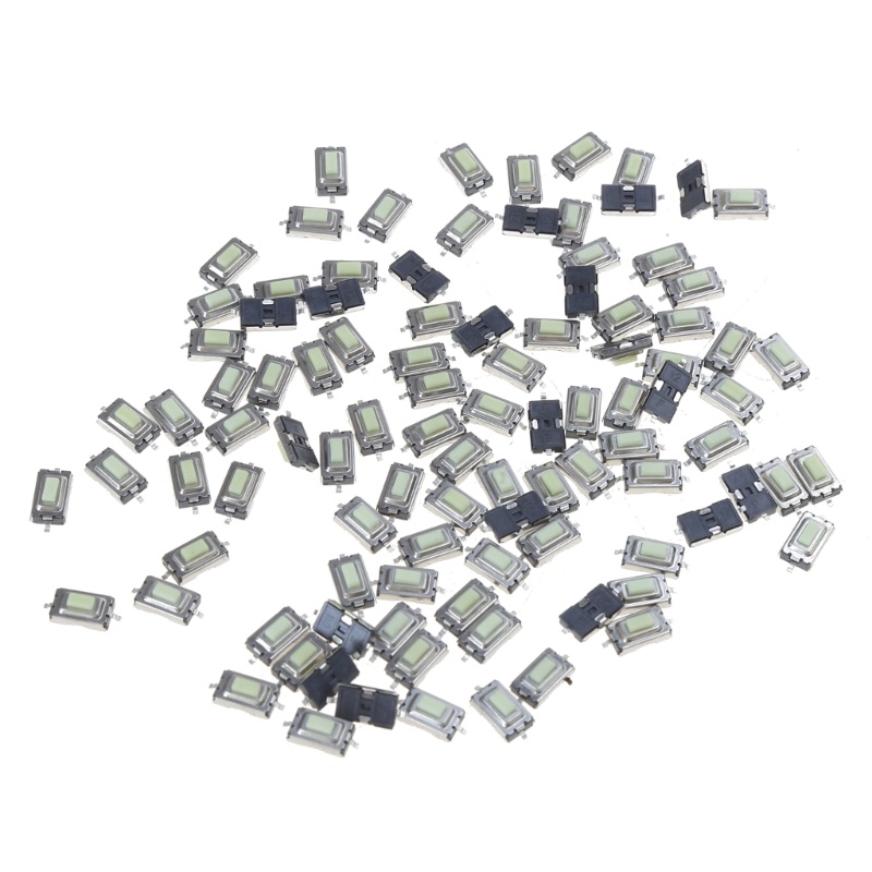 PCF* 100 件 3x6x2 5mm 瞬時輕觸 SMD SMT 按鈕微動開關 2 針 | 蝦皮購物