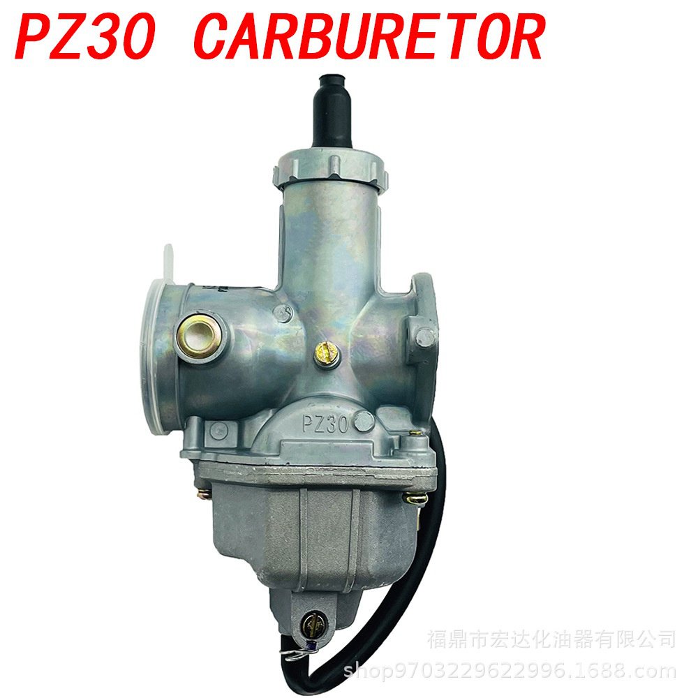 【12/4機車化油器汽油機化油器】PZ30化油器適用於本田CB CG175 200 250CC 30mm越野機車手動【下 | 蝦皮購物