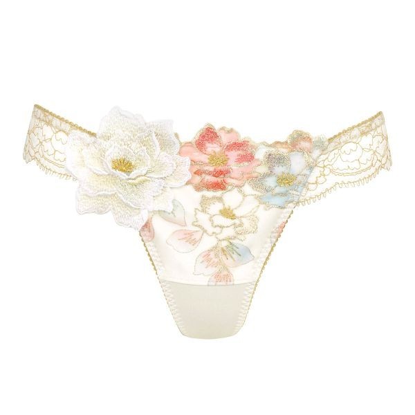 華歌爾Wacoal Salute內褲女微透蕾絲櫻花刺繡性感低腰丁字T褲03G(40PTJ403W2)(日本直郵)1 | 蝦皮購物