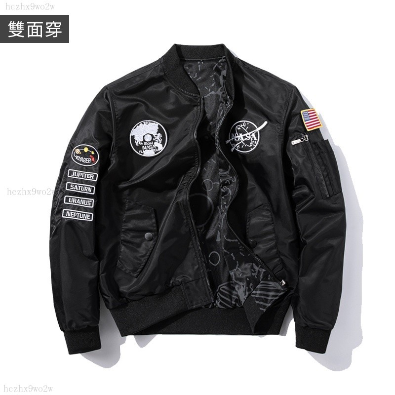 hczhx9wo2w | 飛行 電繡貼章空軍 飛行夾剋 飛行 大尺碼 捍衛戰士 MA1 雙麵 | 蝦皮購物