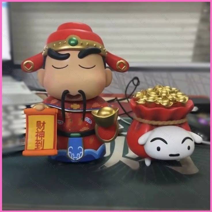 Niko Crayon Shin-chan Cosplay 財神爺可動人偶金元寶白色模型玩偶玩具兒童禮物擺件 | 蝦皮購物