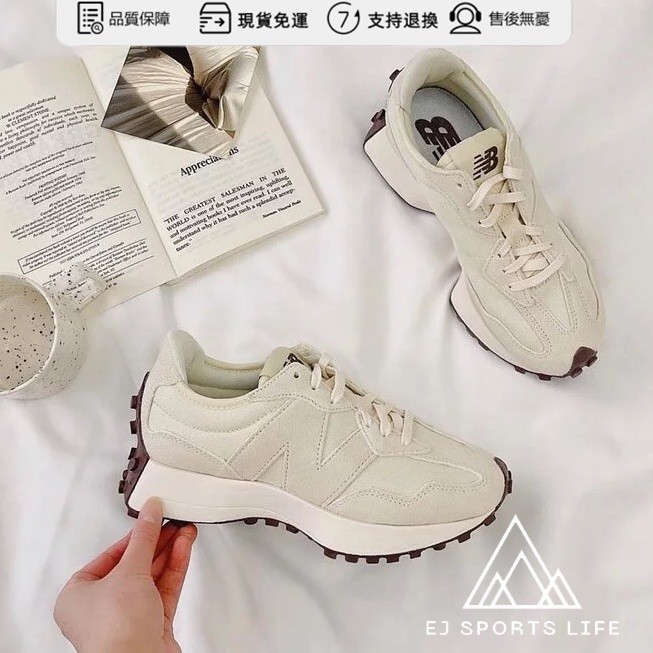 NEW BALANCE 327 海鹽 白 男女 復古 慢跑鞋 WS327FB WS327SA | 蝦皮購物