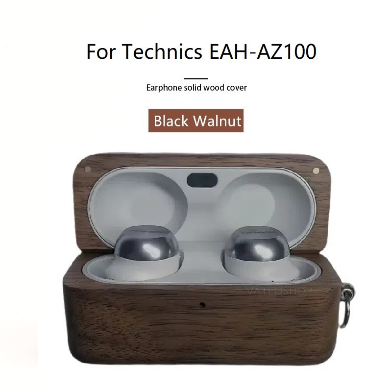 適用Technics EAH-AZ100 實木耳機保護套 AZ100耳機保護殼 帶金屬掛扣 | 蝦皮購物