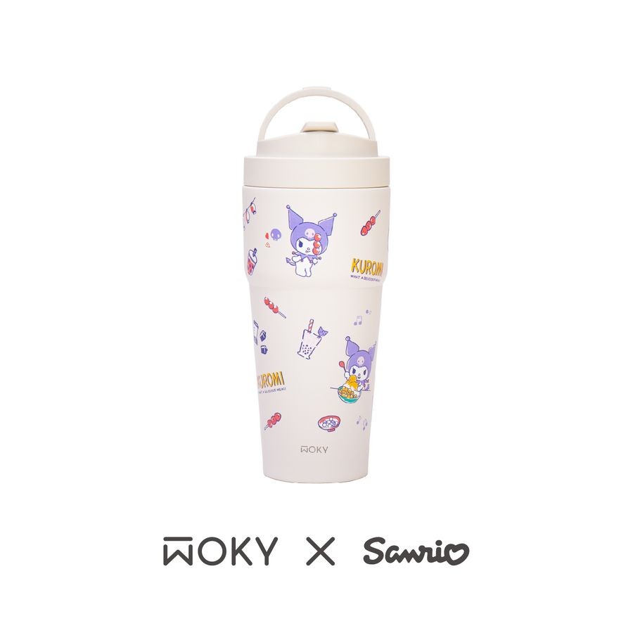 WOKY沃廚 X SANRIO-[ ]渾圓杯/ 770ml/ 探索台灣味/ 橡白 eslite誠品 | 蝦皮購物