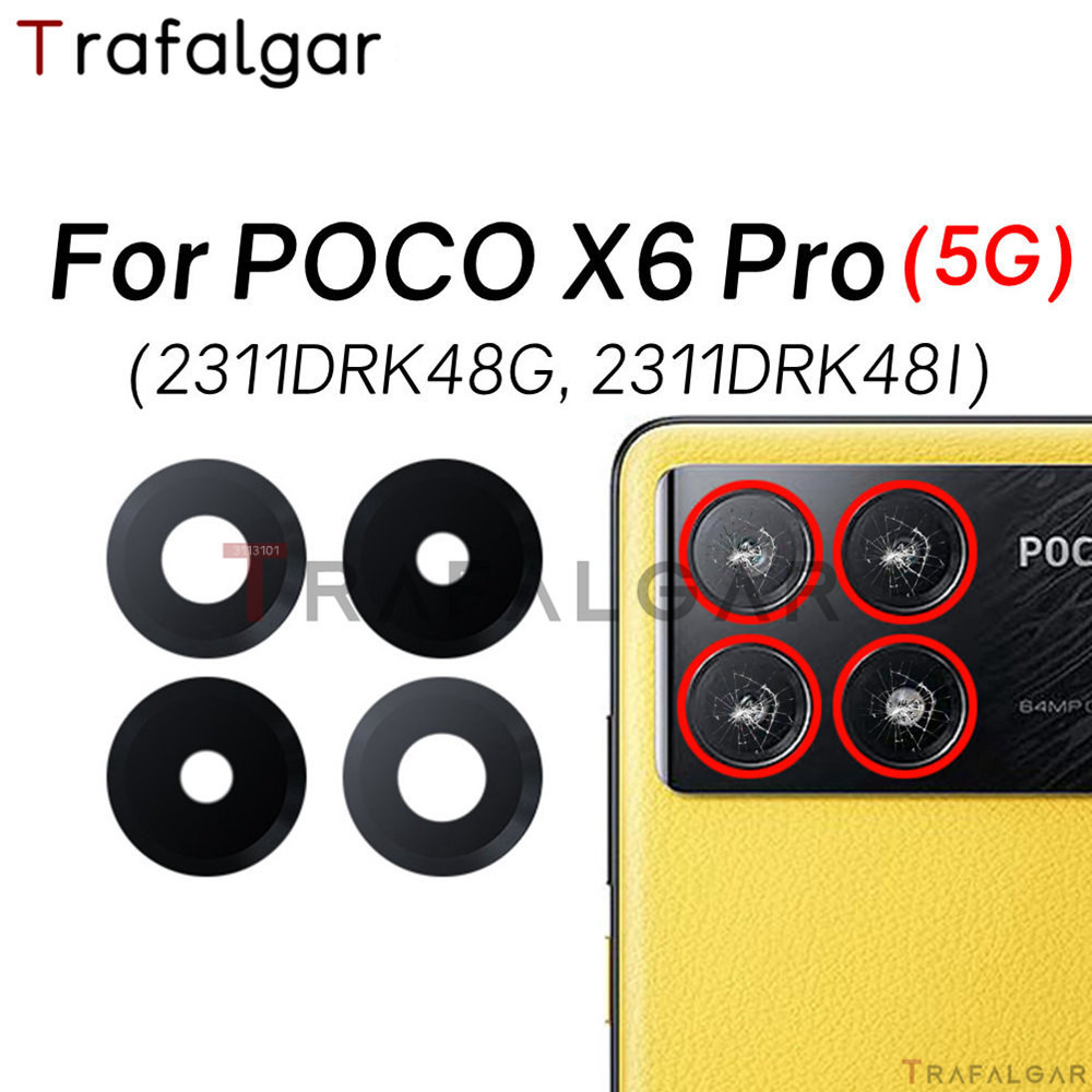 XIAOMI 適用於小米 POCO X6 Pro 5G 2311DRK48G 2311DRK48I 的後置攝像頭玻璃鏡頭 | 蝦皮購物