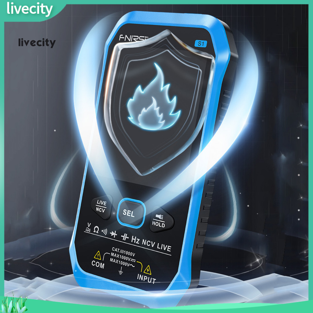 Livecity 1 套數字萬用表高精度 LCD 背光電流電容測試數字萬用表家用電源 | 蝦皮購物