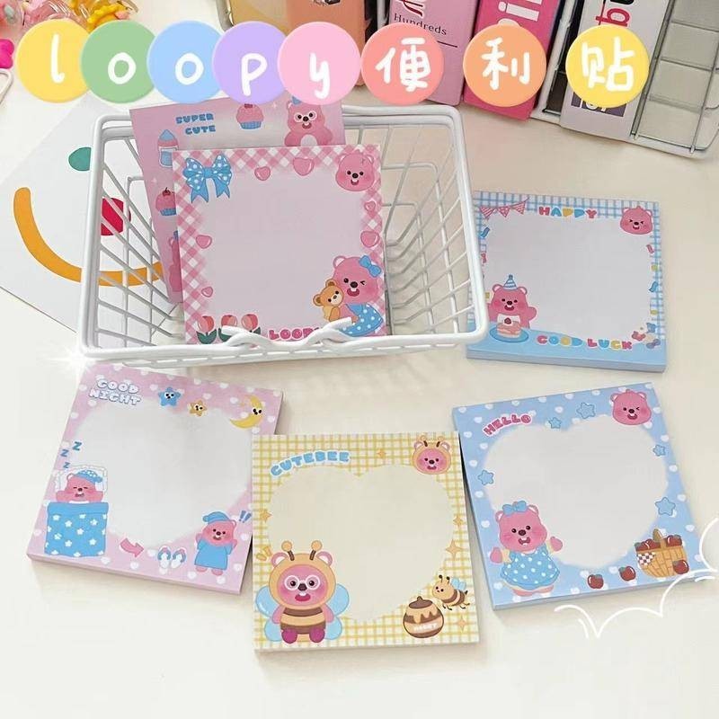 便利貼 學生辦公文具 小海狸便籤貼 原創 有粘性 可愛貼紙 ETWJ | 蝦皮購物