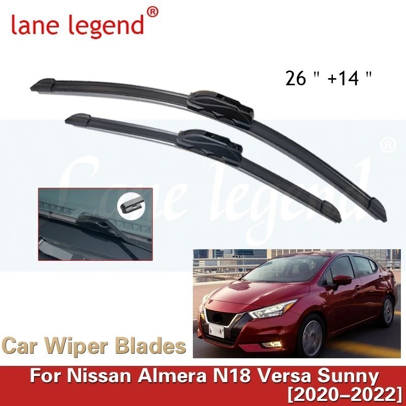 適用於 Nissan Almera N18 Versa Sunny 2020 2021 2022 橡膠條補充裝無框雨刷片 | 蝦皮購物