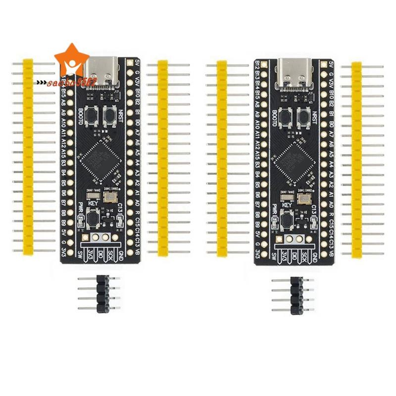 2pcs STM32F411開發板,STM32F411CEU6 STM32F4學習板,支持編程 | 蝦皮購物