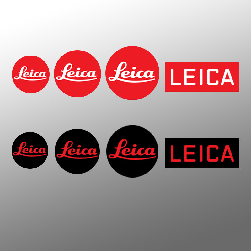 品牌貼紙 徠卡logo貼紙Leica小紅標誌貼小米華為手機 相機單眼鏡頭蓋貼紙 | 蝦皮購物
