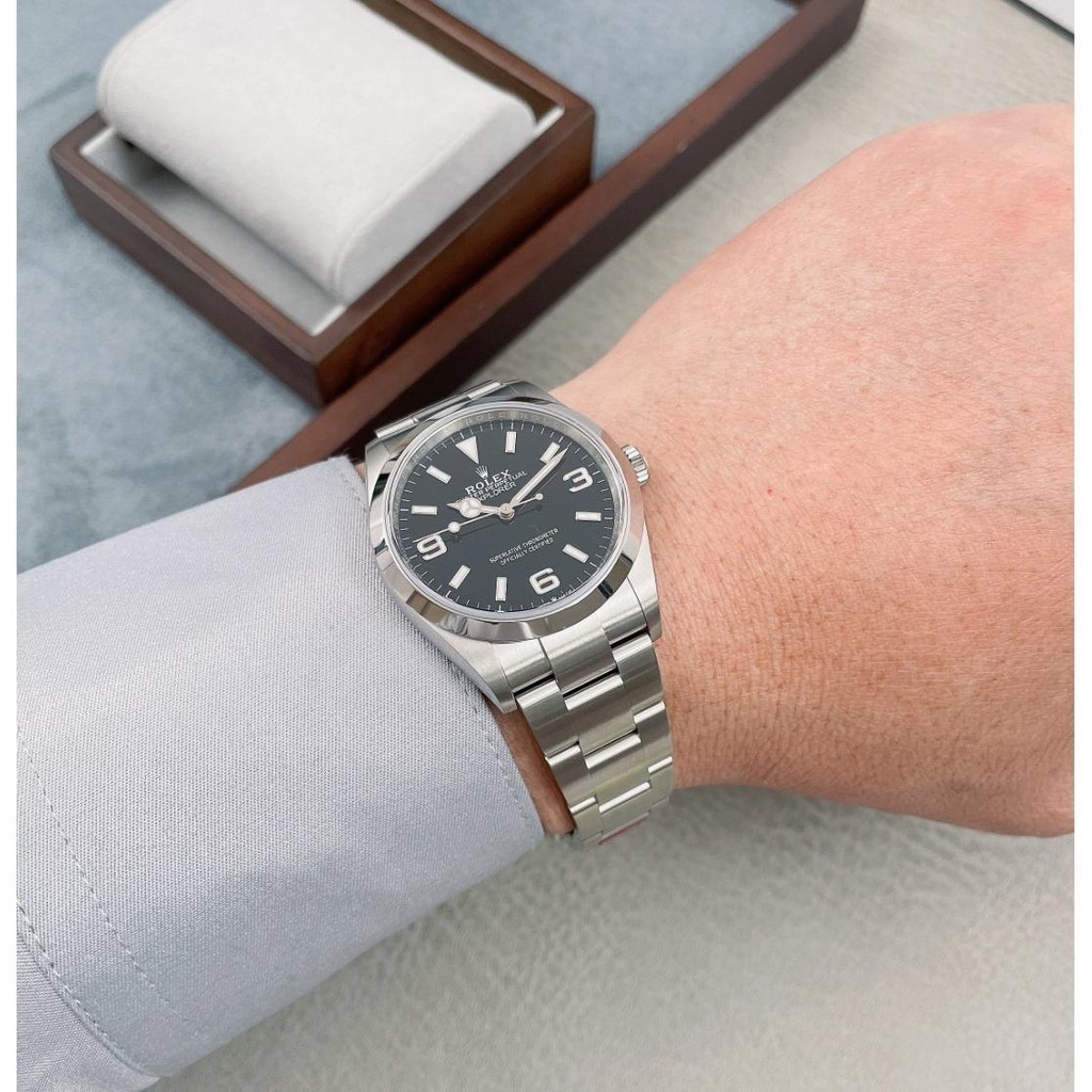 盒證勞力士探險家型系列精鋼自動機械男表m124270-0001 Rolex | 蝦皮購物