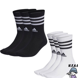 【Rennes 】Adidas 襪子 中筒襪 3入組 黑/白 IC1321/HT3458 | 蝦皮購物
