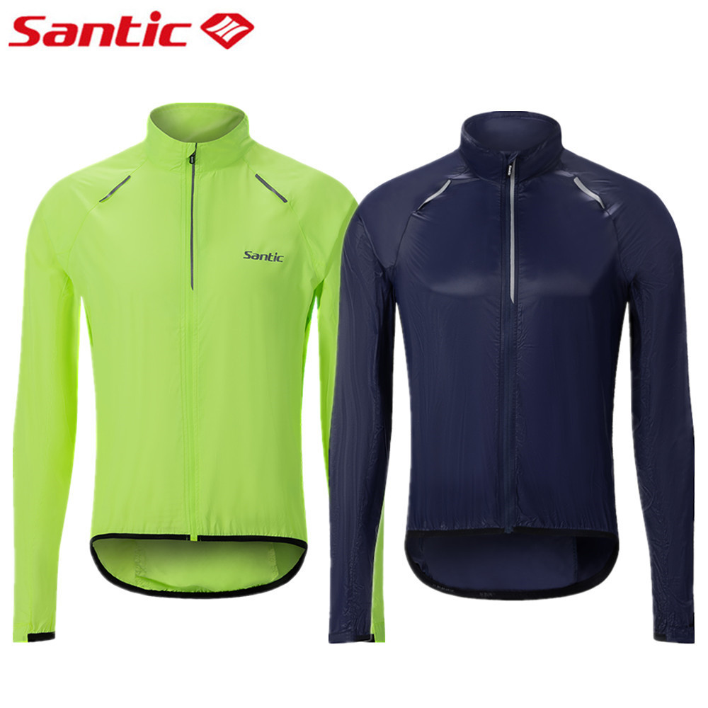 Santic 男士騎行雨衣防風防水小雨防曬運動自行車騎行皮夾克 | 蝦皮購物