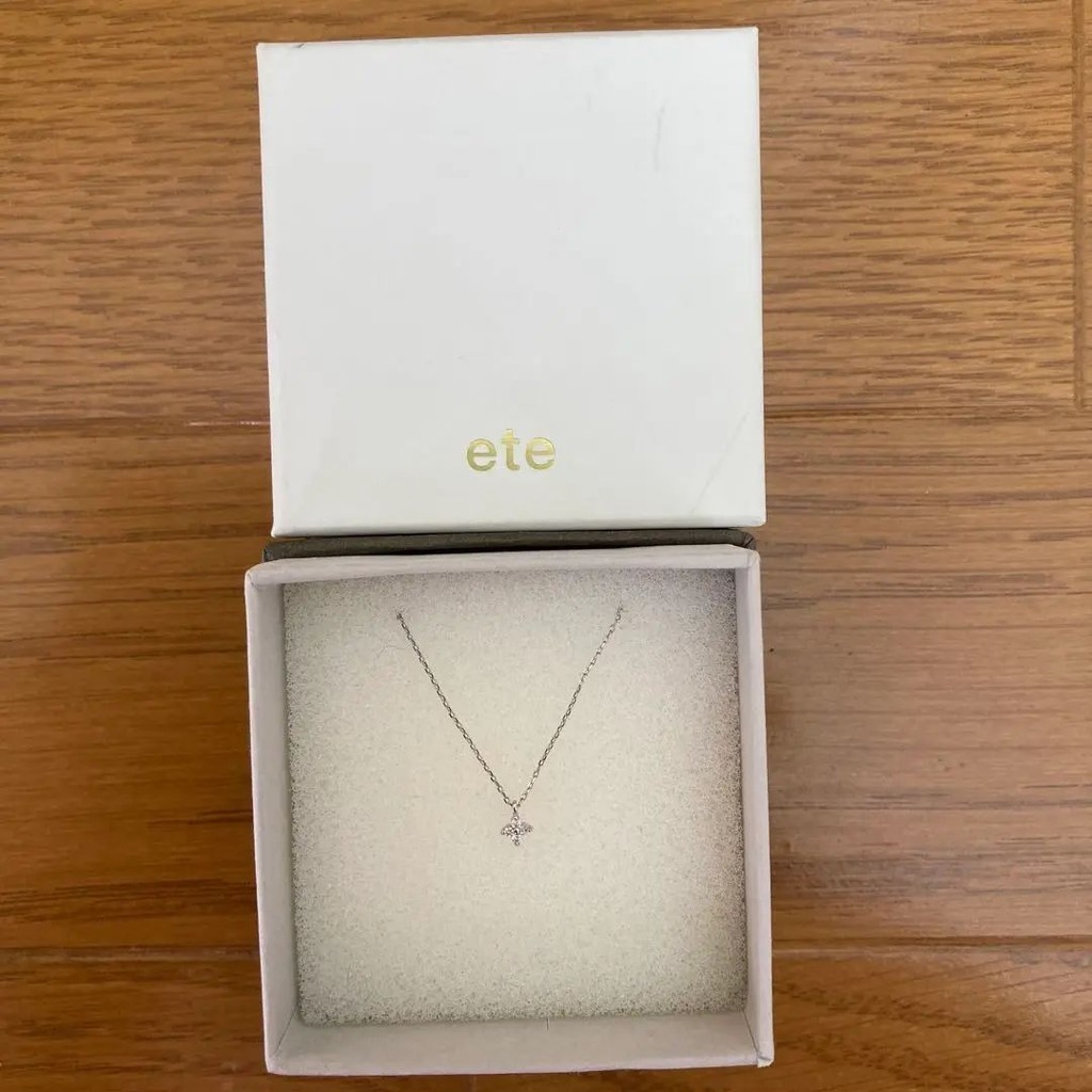 ete 項鍊 鑽石 10k wg 日本直送 二手 | 蝦皮購物